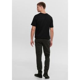 Only & Sons ONLY & SONS Herren Chinos "ONSMARK SLIM GW 0209 PANT NOOS", grau, Gr. 33, unifarben, Web, Obermaterial: 76% Polyester, 20% Viskose, 4% Elasthan, Hosen