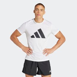 Herren Laufshirt "RUN IT", wei&szlig;, Gr. XL, adidas Performance, Obermaterial: 100% Polyester, Shirts