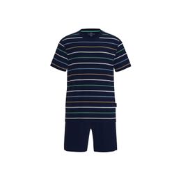 G&ouml;tzburg G&Ouml;TZBURG Herren Schlafanzug "Pyjama Shorty Klima Aktiv", Gr. M, blau, Obermaterial: 60% Baumwolle CO. 40% Polyester PES., Homewear-Sets