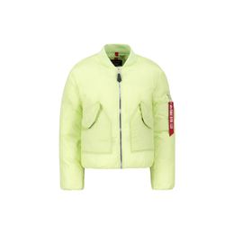 Damen Bomberjacke "MA-1 Padded W", gr&uuml;n, Gr. L, Alpha Industries, Obermaterial: 100% Nylon, F&uuml;llung: 100% Polyester, Jacken