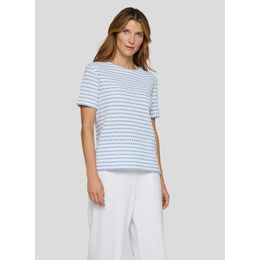 Rabe Damen T-Shirtozean, Gr. 46, gestreift, Strick, Obermaterial: 60% Baumwolle, 40% Polyester, Shirts, gestreift, im Strick-Look