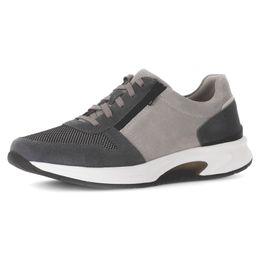 ROLLINGSOFT Herren Keilsneaker, Gr. 11,5, grau, Mesh, Veloursleder, Schuhe, Freizeitschuh, Halbschuh, Schn&uuml;rer mit Au&szlig;enrei&szlig;verschluss, G-Weite