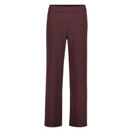 Zero Damen Stoffhose "Damen mit elastischem Bund 30 Inch"palazzo, Gr. 38, unifarben, Twill, Obermaterial: 96% Polyester, 4% Elasthan, Hosen,