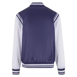 Herren Collegejacke "Starter Black Label Starter Satin College Jacket", blau, Gr. XL, STARTER Black Label, 100% Polyamid, Jacken