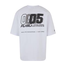 Fubu Herren T-Shirt "Fubu Herren FM231-001-1 Fubu Corporate Tee"wei&szlig;, schwarz, Gr. S, bedruckt, 100% Baumwolle, Shirts
