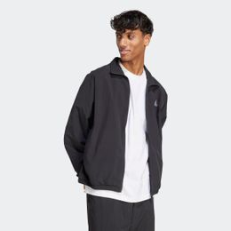 Herren Windbreaker "ESSENTIAL MIT KLEINEM LOGO"schwarz, wei&szlig;, Gr. S, adidas Sportswear, Obermaterial: 100% Polyamid, Jacken