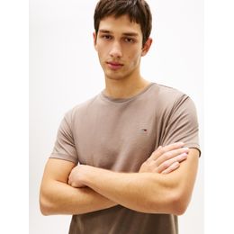 Tommy Jeans Herren T-Shirt "TJM XSLIM JASPE HTR TEE EXT"ivy mink htr, Gr. XXXL, Single Jersey, Obermaterial: 60% Baumwolle, 40% Polyester, Shirts,