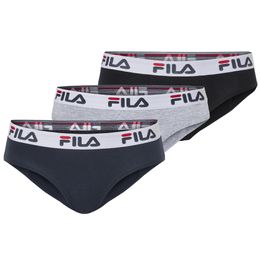 Fila Damen Slip "WOMAN BRIEF", Gr. M, schwarz, Obermaterial: 95% Baumwolle, 5% Elasthan. Obermaterial 2: 67% Baumwolle, 28% Polyester, 5% Elasthan,