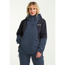 Jack Wolfskin Damen Skijacke "FLOWLINE 2L INS JKT W", blau, Gr. XL, Obermaterial: 100% Polyester. F&uuml;llung: 100% Polyester. Futter: 100% Polyester,