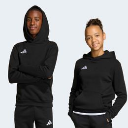 Kinder Kapuzensweatshirt "ENTRADA 26 KIDS HOODIE", schwarz, Gr. 152, adidas Performance, Obermaterial: 70% Baumwolle, 30% Polyester, Sweatshirts