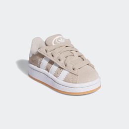Kinder Sneaker "CAMPUS 00S COMFORT CLOSURE ELASTIC LACE", adidas originals, Gr. 25, beige, Leder, Synthetik, Schuhe, f&uuml;r Babys und Kleinkinder aus