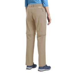 Jack Wolfskin Damen Zip-off-Hose "PICO TRAIL ZIP OFF PANTS W", beige, Gr. 36, Obermaterial: 100% Polyester. Futter: 100% Polyester, Hosen, mit