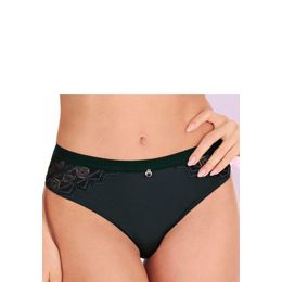 s.Oliver Damen Slip "Romane", Gr. 36, gr&uuml;n, Spitze, Obermaterial: 86% Polyamid, 14% Elasthan, Unterhosen, mit graphischer Spitze in transparenter