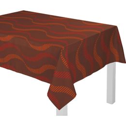 Tischdecke WIRTH, B:130cm L:190cm, rot, Baumwolle, Polyester, Tischdecken, "LUPARA"