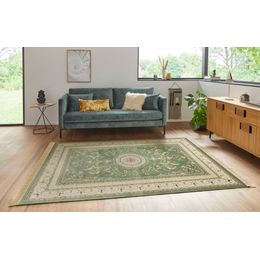 Teppich Hanse Home, B:195cm H:5mm L:300cm, gr&uuml;n, Viskose, Wohnzimmer, Teppiche, "Antik Negar", Orientalisch mit Fransen, Orient, Wohnzimmer,