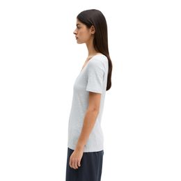 Marc O'Polo MARC O'POLO Damen T-Shirt "aus Slub-Jersey"airy blau, Gr. S, unifarben, Obermaterial: 100% Baumwolle, Shirts