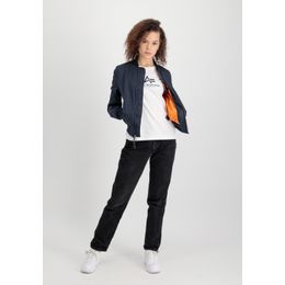 Damen Bomberjacke "MA-1 TT Light W", blau, Gr. M, Alpha Industries, Shell: 100% Nylon. Lining: 100% Nylon, Jacken