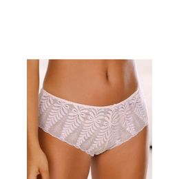 Lascana Damen Panty "Amira", Gr. 36, rosa, Microtouch, Obermaterial: 89% Polyamid, 11% Elasthan, Unterhosen, aus dezent transparenter Spitze