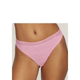 Lascana Damen String "Freya", Gr. 48, pink, Spitze, Obermaterial: 85% Polyamid, 15% Elasthan, Unterhosen, aus Spitze in Leo-Optik mit modischem Bund,