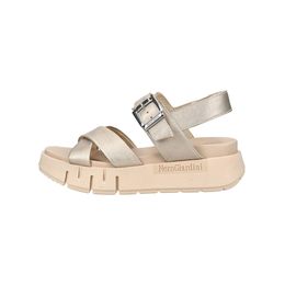 Nero Giardini Damen Plateausandaletten "Nero Giardini Sandalen Leder", Gr. 39, beige, Leder, Schuhe