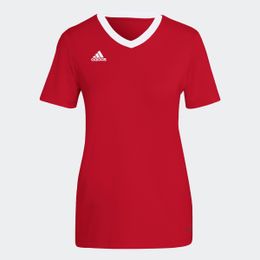 Damen Fu&szlig;balltrikot "ENTRADA 22 TRIKOT", rot, Gr. XS, adidas Performance, bestickt, Obermaterial: 100% Polyester, Trikots