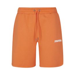 Sweatshorts STARTER Black Label "Starter Black Label Starter Small Logo Essential Sweatshorts", Herren, Gr. L, US-Gr&ouml;&szlig;en, mandarin, 70% Baumwolle, 30% Polyester, normal, Hosen Sweatshorts