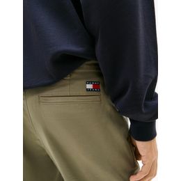 Tommy Jeans Herren Chinohose "SCANTON", gr&uuml;n, Gr. 30, unifarben, Twill, Obermaterial: 96% Baumwolle, 4% Elasthan, Hosen, slim fit, Twill