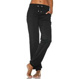 H.I.S. H.I.S Damen Relaxhose, Gr. 44, schwarz, Sweatware, Obermaterial: 60% Baumwolle, 40% Polyester, unifarben, Basic, Hosen, mit breitem Bund und
