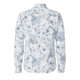 JOOP! JOOP Herren Langarmhemd "Pai", blau, Gr. 46, unifarben, Web, Obermaterial: 55% Leinen, 45% Baumwolle, Hemden
