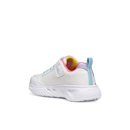 Geox M&auml;dchen Sneaker "J ASSISTER GIRL DISNEY - LILO & STITCH", Gr. 28wei&szlig;, multi, Lederimitat, Textil, Schuhe, Klettschuh mit Stitch-Motiv,