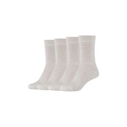 Camano Damen Socken "Socken 4er Pack", Gr. 35, braun, 67% Baumwolle, 31% Polyamid, 2% Elasthan, meliert, Socken