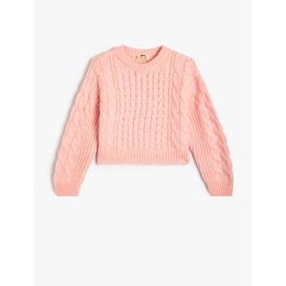 KOTON Pullover M&auml;dchen Gr&ouml;&szlig;e 122/128 ros&eacute;