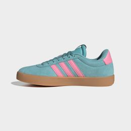Damen Sneaker "VL COURT 3.0", adidas Sportswear, Gr. 37mint ton, bliss pink, gold metallic, Leder, Synthetik, Schuhe, inspiriert vom Design des