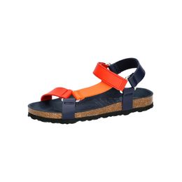 Lico Sandale 'Bioline' M&auml;dchen Gr&ouml;&szlig;e 35 navy / orange / dunkelorange