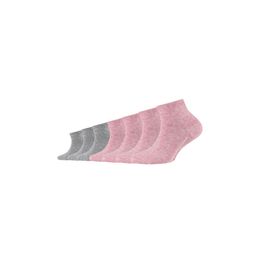 Camano M&auml;dchen Kurzsocken "7er Pack", Gr. 31, pink, 75% Baumwolle, 24% Polyamid, 1% Elasthan, uni, Socken