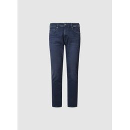 Pepe Jeans Herren Tapered-fit-Jeans "TAPERED JEANS", blau, Gr. 32, Denim/Jeans, Obermaterial: 90% Baumwolle, 7% Polyester, 3% Elasthan, Jeans