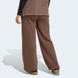 Damen Sporthose "ESS WL PANT FL", braun, Gr. S, adidas originals, Obermaterial: 80% Baumwolle, 20% Polyester, Hosen