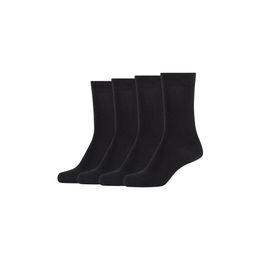 Camano Damen Socken "Socken 4er Pack", Gr. 35, schwarz, 67% Baumwolle, 31% Polyamid, 2% Elasthan, uni, Socken