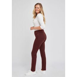 WONDERJEANS Damen Slim-fit-Jeans "Classic"chocolate, Gr. 36, Denim/Jeans, Obermaterial: 86% Baumwolle, 11% Elasthan, 3% Lyocell, Jeans, Klassischer