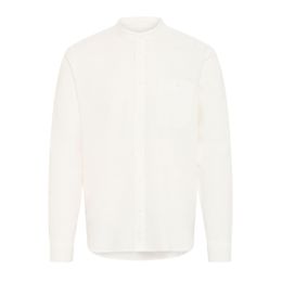 Blend Herren Leinenhemd "Leinenhemd BHBay", wei&szlig;, Gr. S, Obermaterial: 55% Leinen LI. 45% Baumwolle CO., Hemden