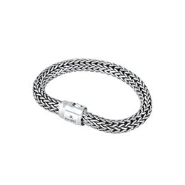Kuzzoi Herren Armband "Gliederarmband Basic Cool unisex 925 Silber", 19cm, ohne Stein, Silber 925 (Sterlingsilber), silber, Silber 925