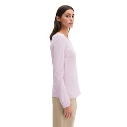 Marc O'Polo MARC O'POLO Damen Langarmshirt "aus weichem Baumwoll-Single-Jersey", rosa, Basic, Gr. XXL, unifarben, Obermaterial: 100% Baumwolle, Shirts