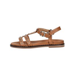 Nero Giardini Damen Riemchensandale "Nero Giardini Sandalen Leder", Gr. 37cognac, Leder, Schuhe