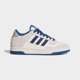Damen Sneaker "RAPID COURT LOW", adidas Sportswear, Gr. 43, blau, Leder, Synthetik, Schuhe