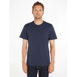 Tommy Jeans Herren T-Shirt "TJM ESSENTIAL SOLID", blau, Gr. XXL, unifarben, Jersey, Obermaterial: 100% Baumwolle, Shirts, mit Rundhalsausschnitt und