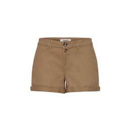 oxmo Damen Chinoshorts "Chinoshorts OXPiera", beige, Gr. 36, Obermaterial: 98% Baumwolle CO. 2% Elasthan EL., Hosen