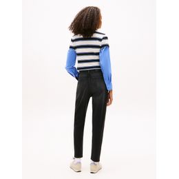 Tommy Jeans Damen Mom-Jeans "MOM JEAN UH TPR"denim schwarz, Gr. 33, Denim/Jeans, Obermaterial: 99% Baumwolle, 1% Elasthan, Jeans, mit