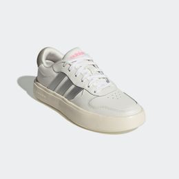 Damen Sneaker "LITECOURT", adidas Sportswear, Gr. 38, silber, Leder, Synthetik, Schuhe