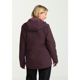 Jack Wolfskin Damen 3-in-1-Funktionsjacke "MOONRISE 3IN1 JKT W"amaranth, Gr. M, Obermaterial: 100% Polyester. Futter: 100% Polyester. Innenjacke: