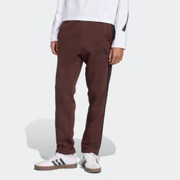 Herren Sporthose "ESSENTIALS 3-STREIFEN OPEN HEM", schwarz, Gr. L, adidas Sportswear, Obermaterial: 55% Baumwolle, 36% Polyester, 9% Viskose, Hosen,